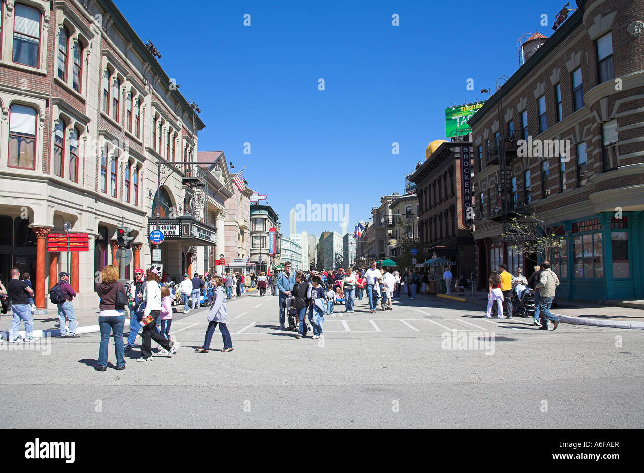 Film set, New York Street, Streets of America, Disney MGM Studios ...