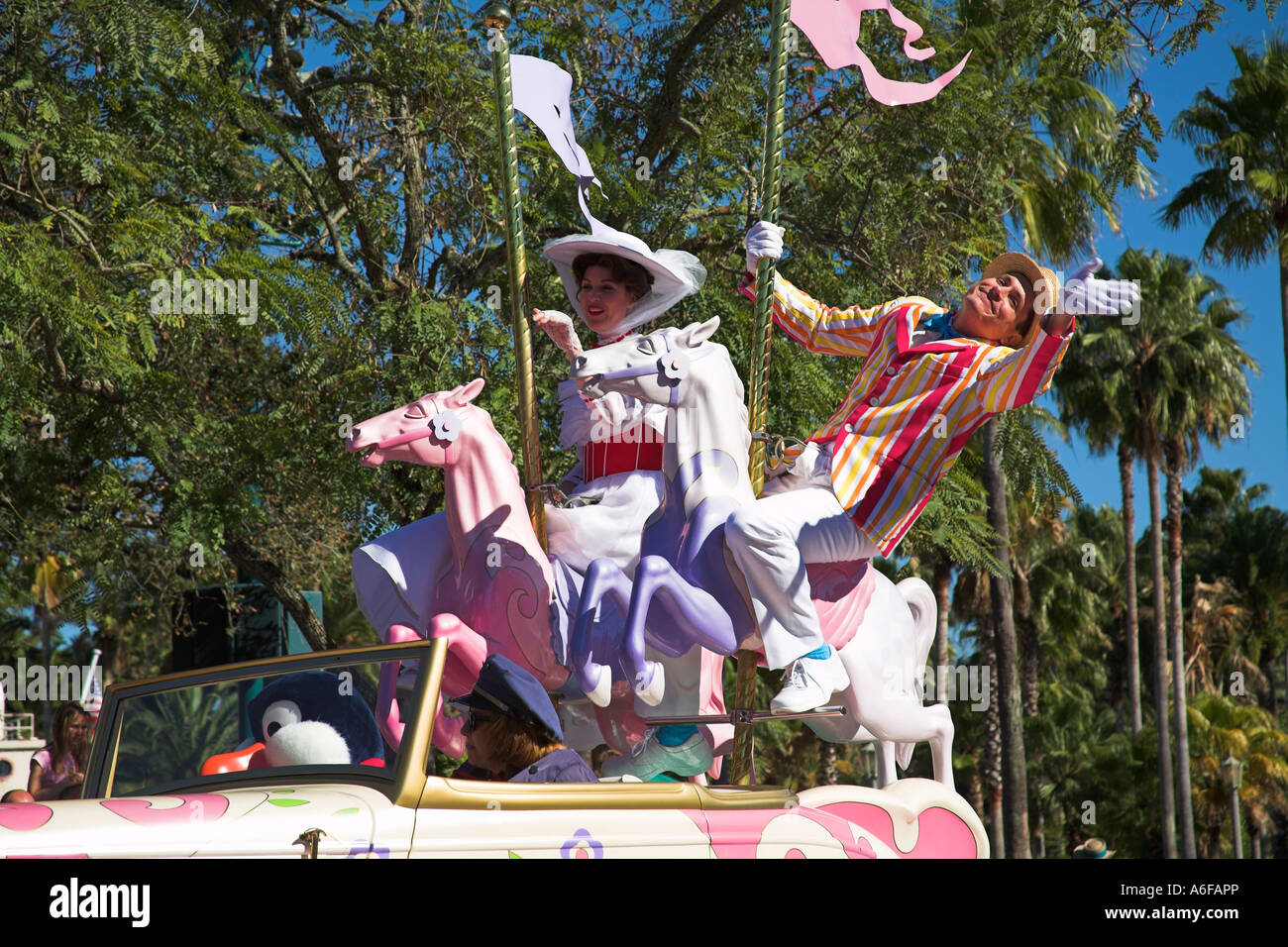 Disney Stars and Motor Cars Parade, Mary Poppins and Bert, Disney MGM ...