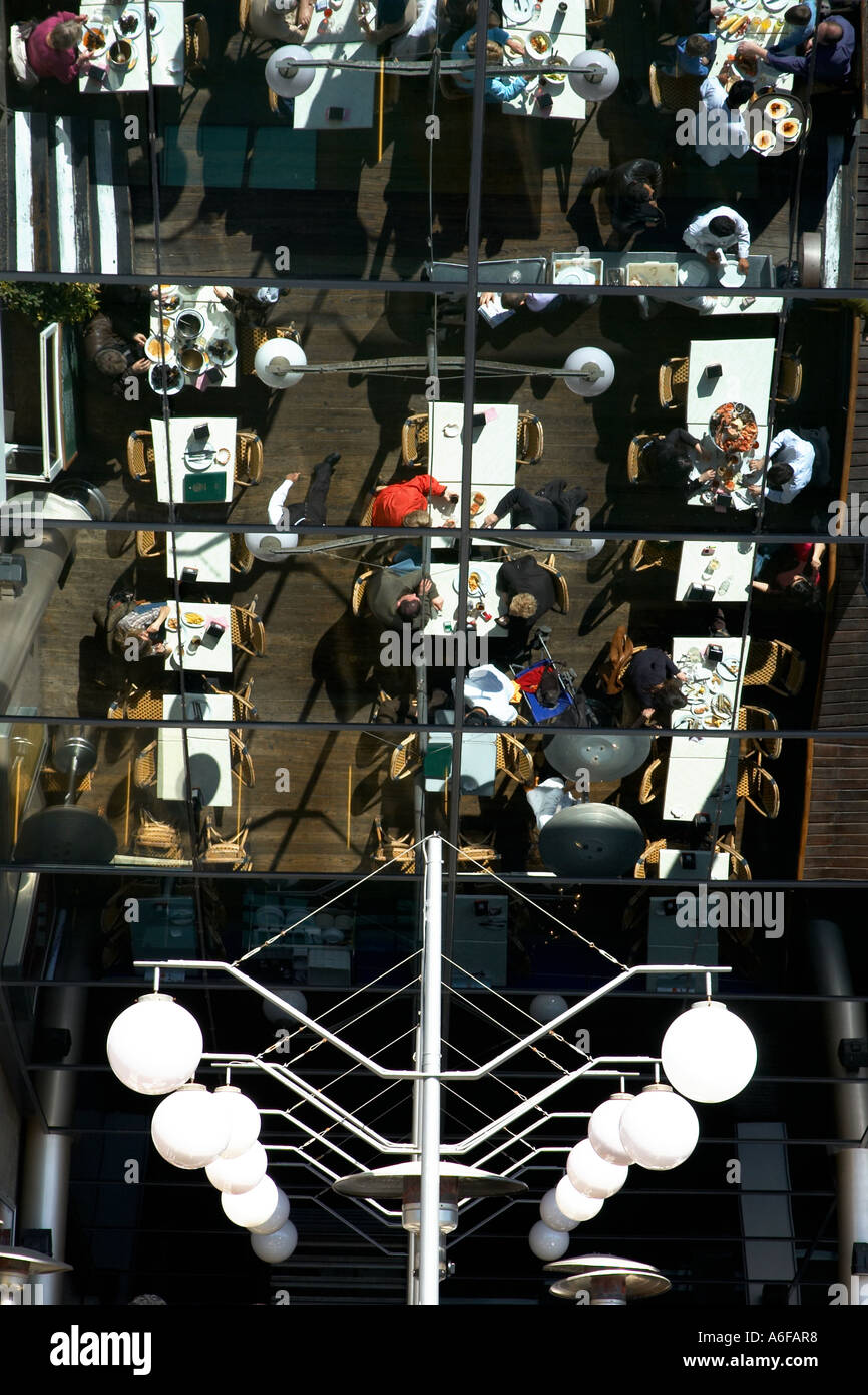 reflection in a window of a restaurant Stock Photo - Alamy