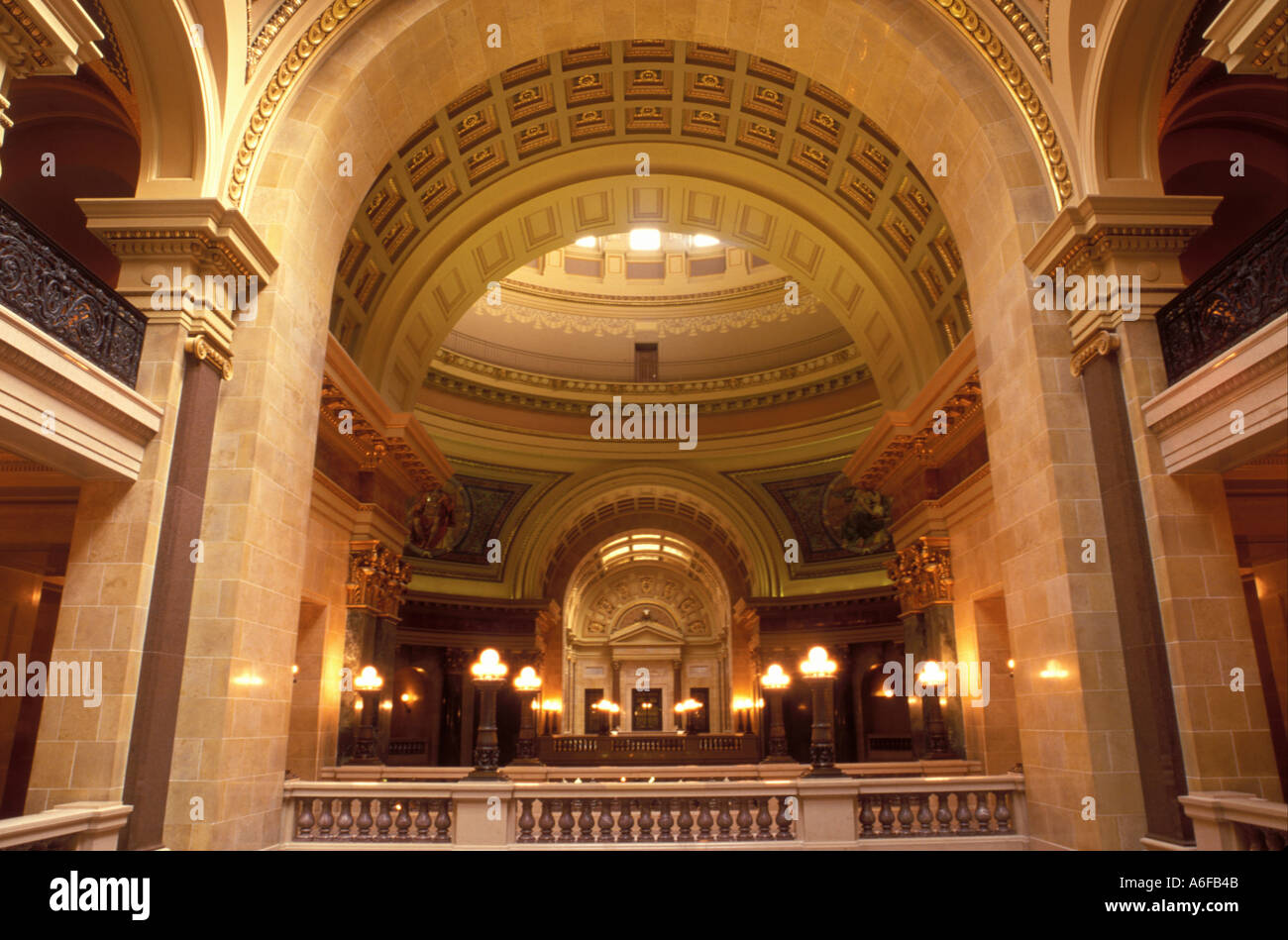 Interior of wisconsin capitol building hi-res stock photography and ...