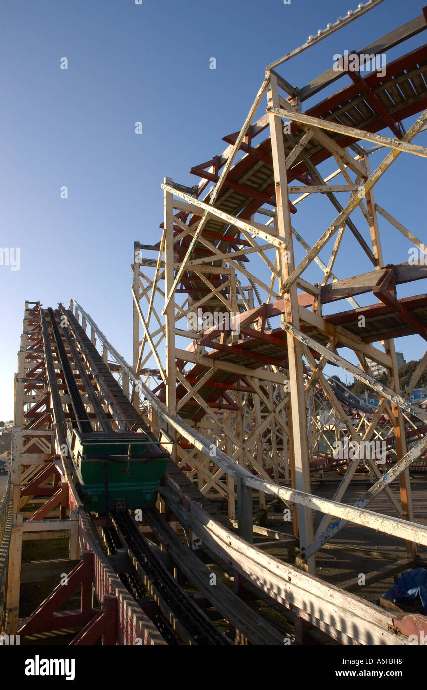 Rollercoaster in Folkestone England Stock Photo - Alamy