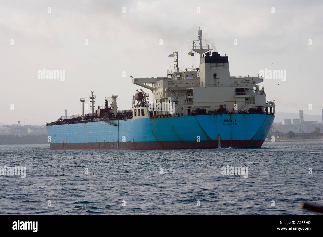 Cargo ship entering Mombasa harbour Kenya East Africa Stock Photo - Alamy
