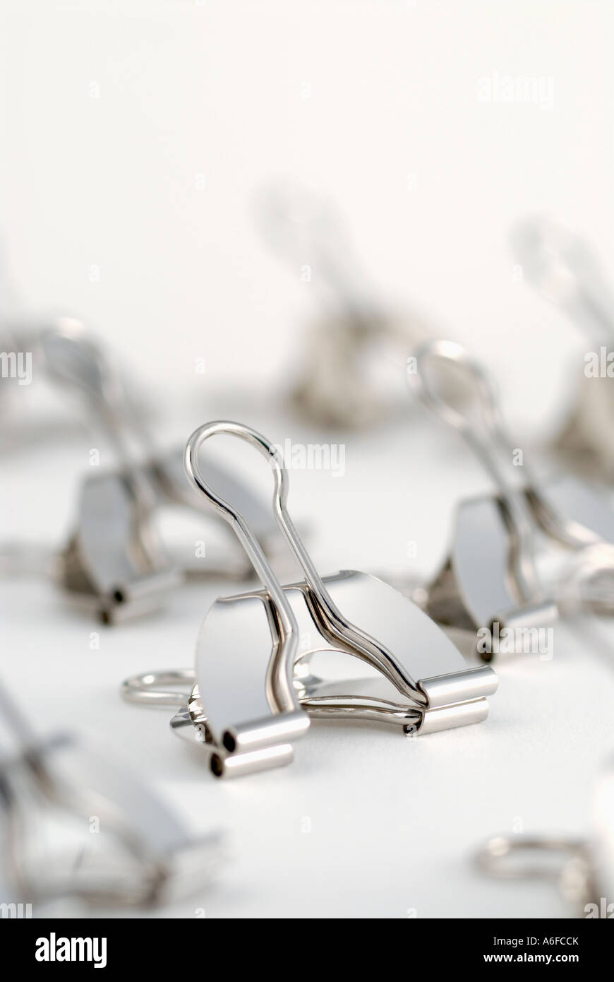 Modern paper clips Stock Photo - Alamy