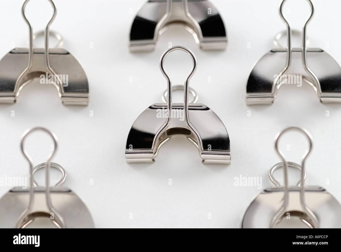 Modern paper clips Stock Photo - Alamy