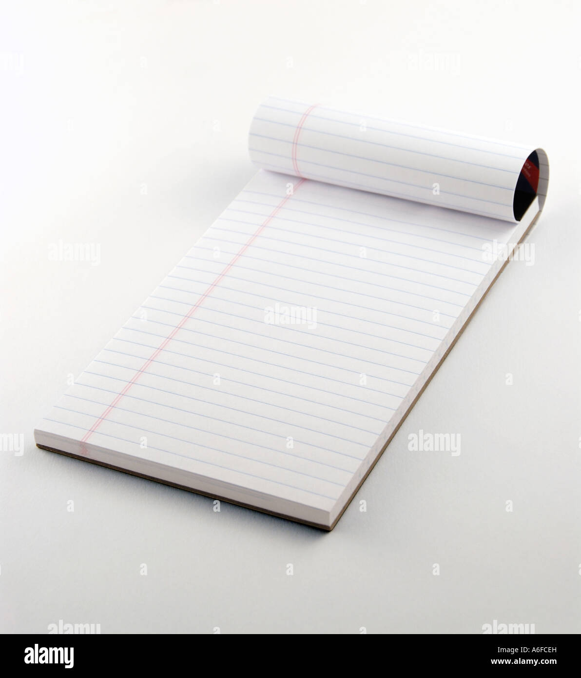 Blank lined notepad Stock Photo - Alamy