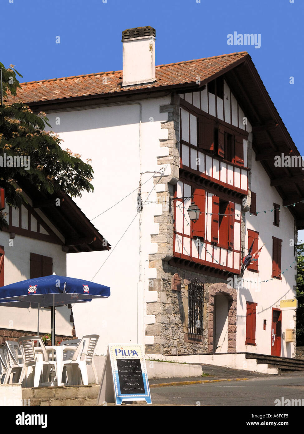 pays baque france a typical basque house in village close to spanish ...