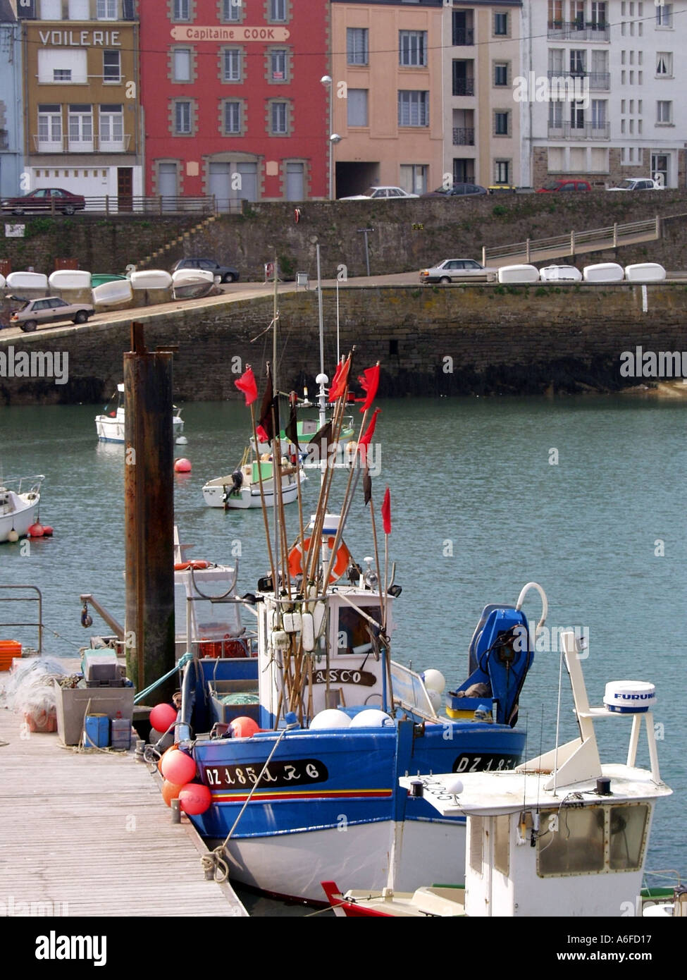 douarnenez harbour finistere brittany france fishing boats Stock Photo ...