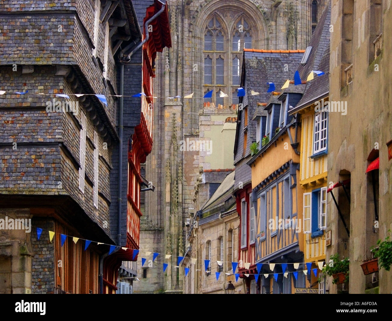quimper finistere brittany france Stock Photo - Alamy