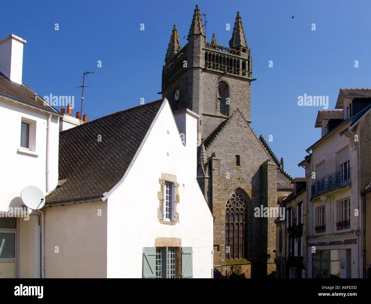 quimperle finistere brittany france Stock Photo - Alamy