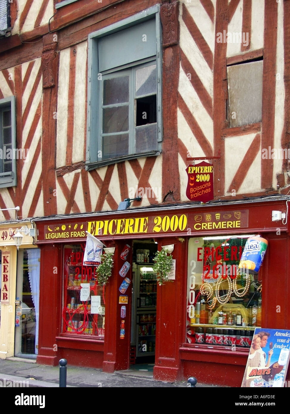 Half timbered houses rennes brittany france half timbered timber hi-res ...