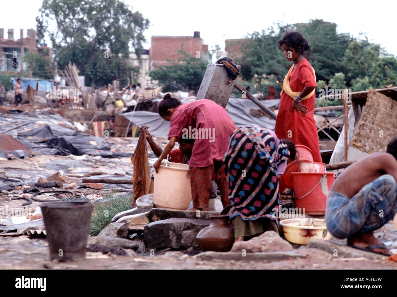 Indian Woman In Slum Town High Resolution Stock Photography and Images ...