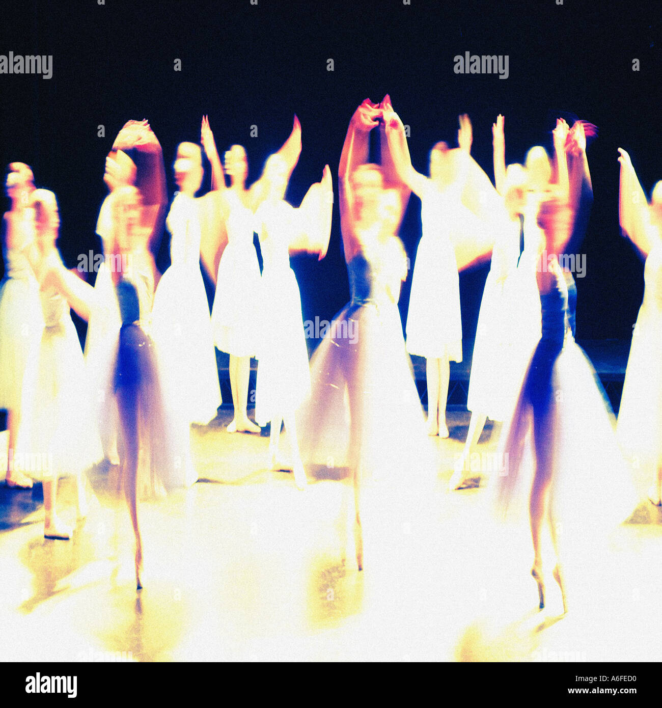 blurred ballet dancers on stage Stock Photo - Alamy