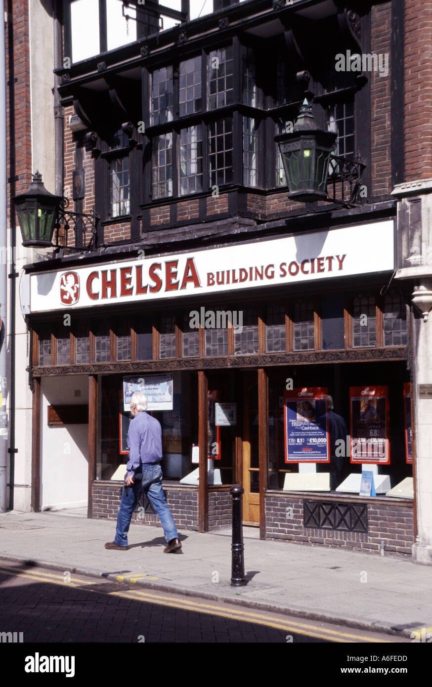 Chelsea Building Society branch office shop front & building premises ...