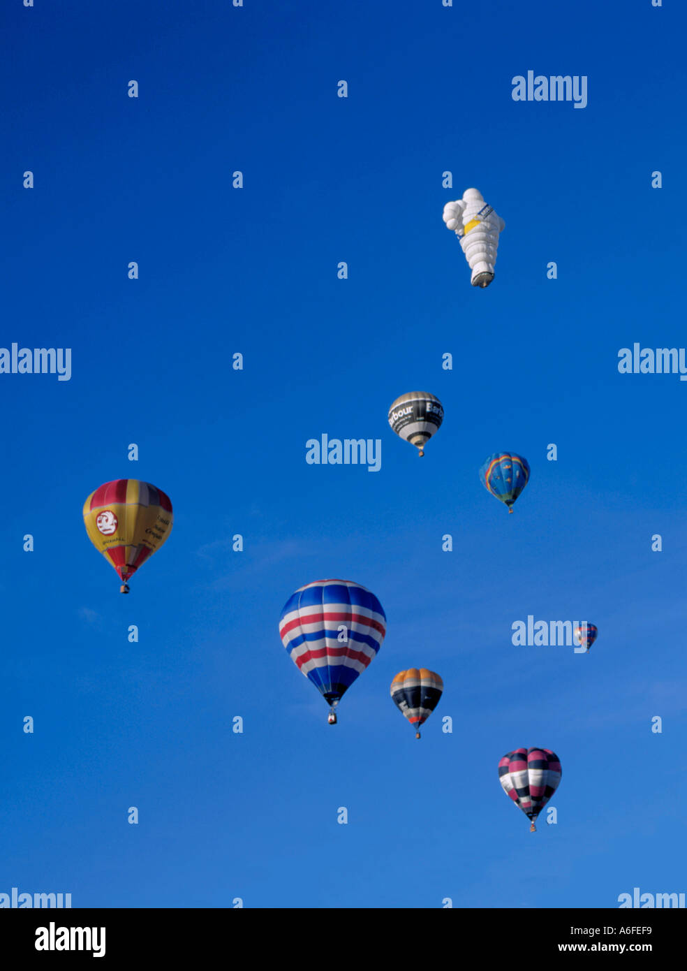 Beautiful colored balloons flying in hi-res stock photography and ...