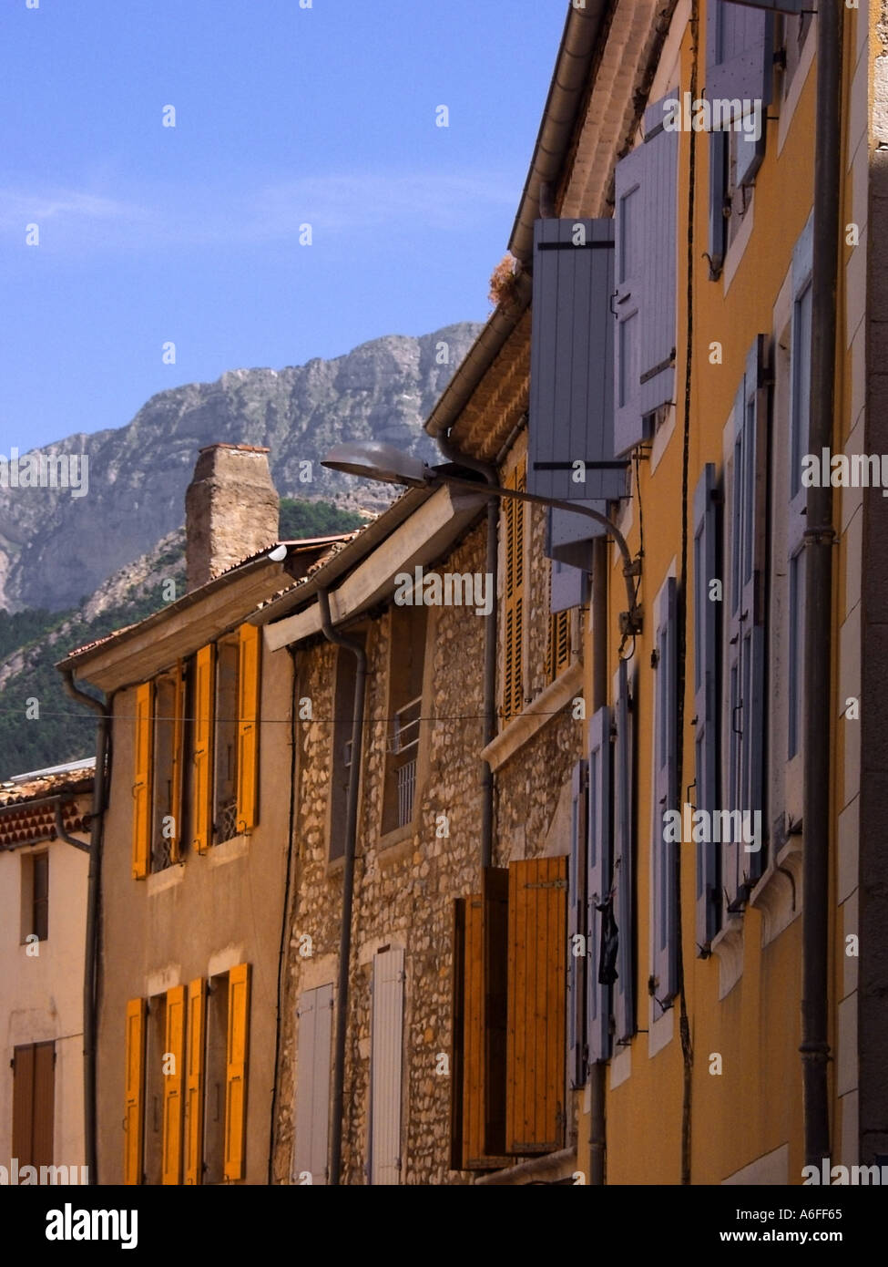 die village drome drome valley rhone france Stock Photo - Alamy