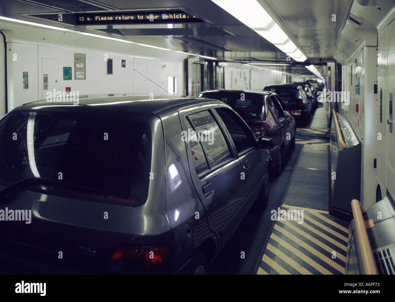inside channel tunnel Stock Photo - Alamy