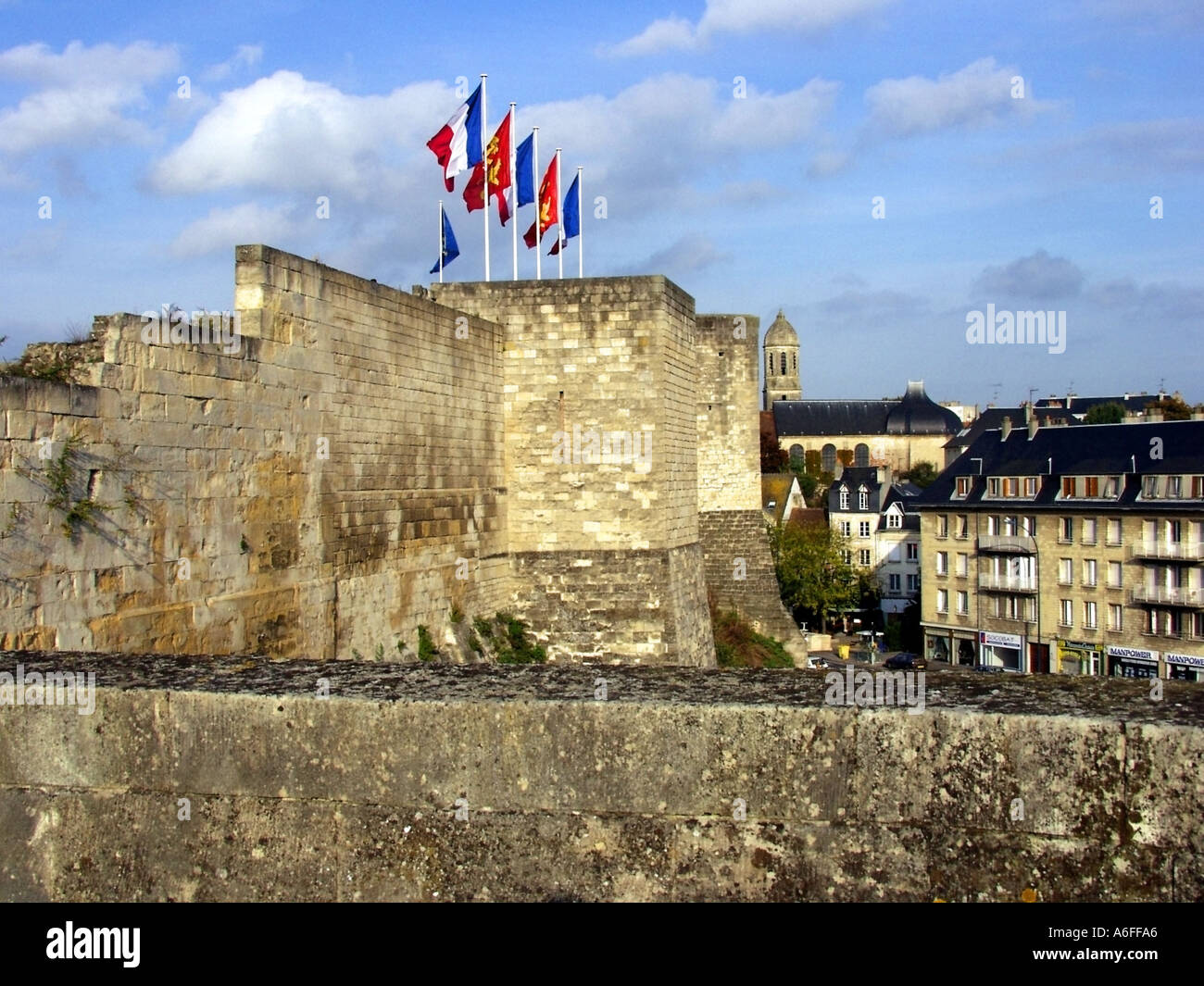 chateau caen calvados normandy france Stock Photo - Alamy
