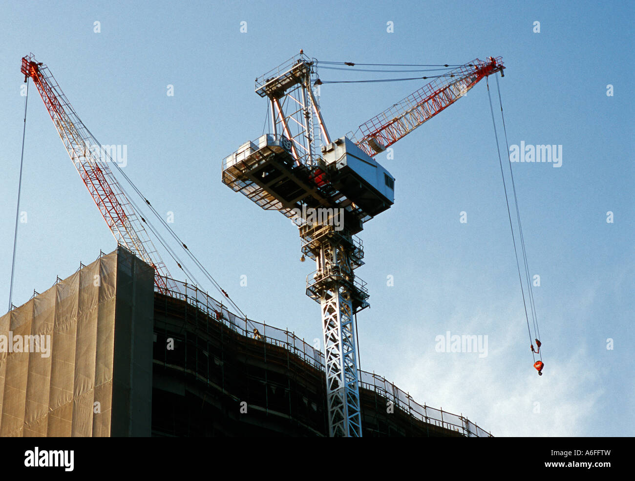 Construction work in central Tokyo Stock Photo - Alamy
