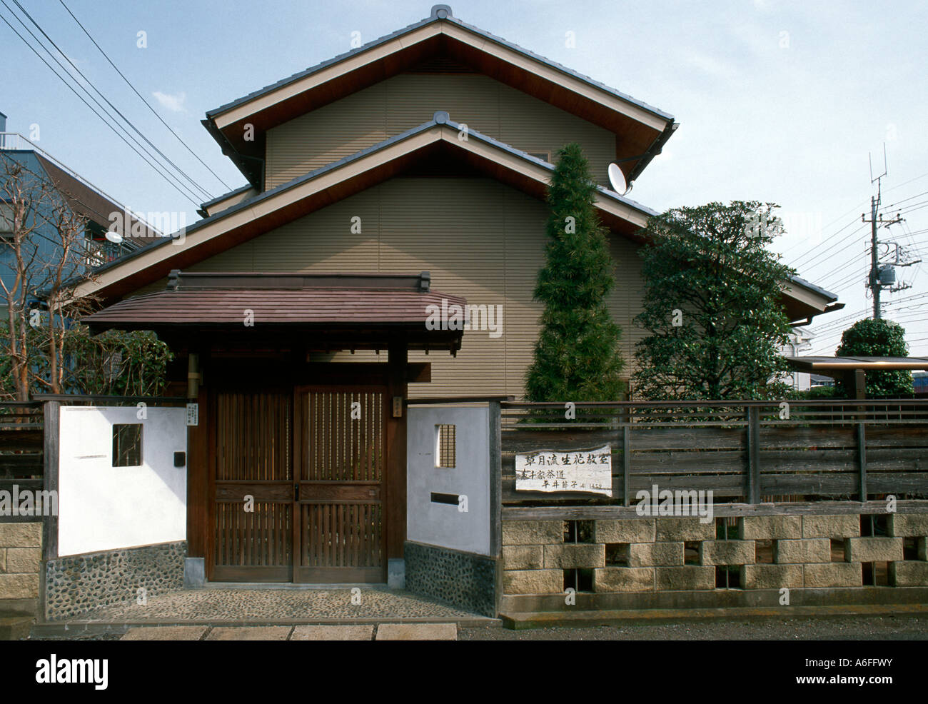 Modern Japanese House Gate