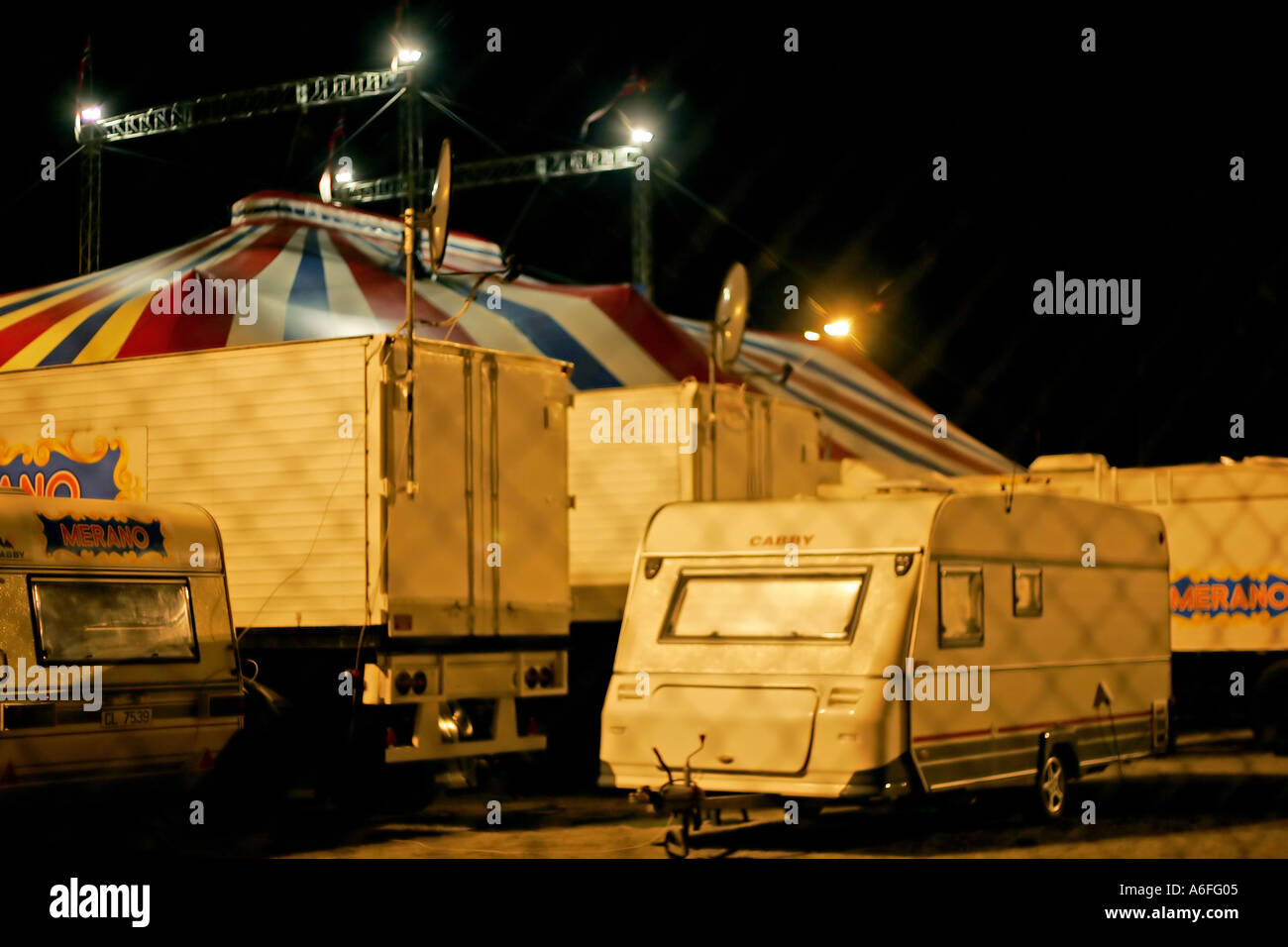 Circus tent at night hi-res stock photography and images - Alamy