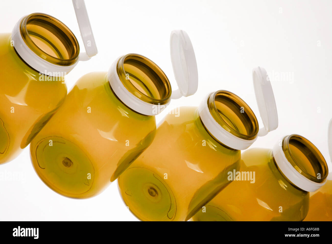 Empty Pill Bottles Stock Photo - Alamy