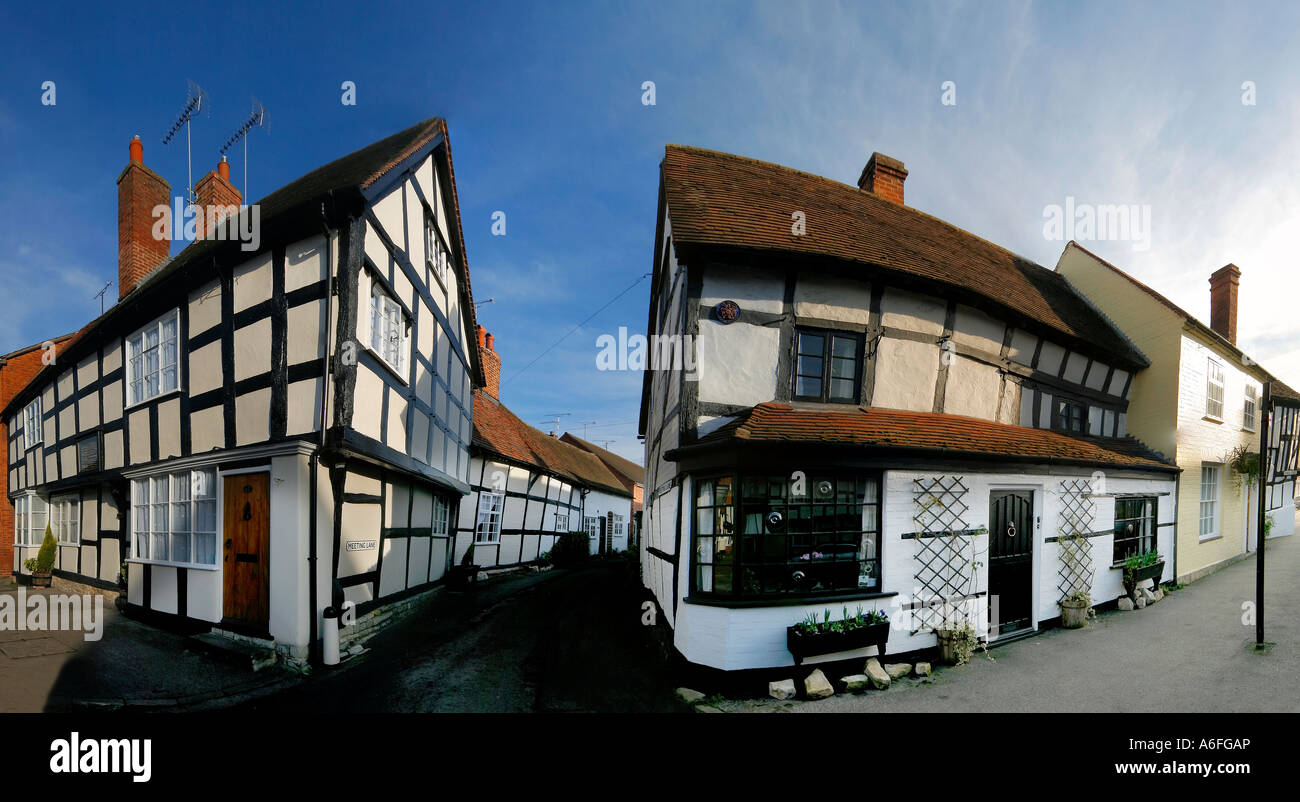 market town of alcester warwickshire Stock Photo - Alamy