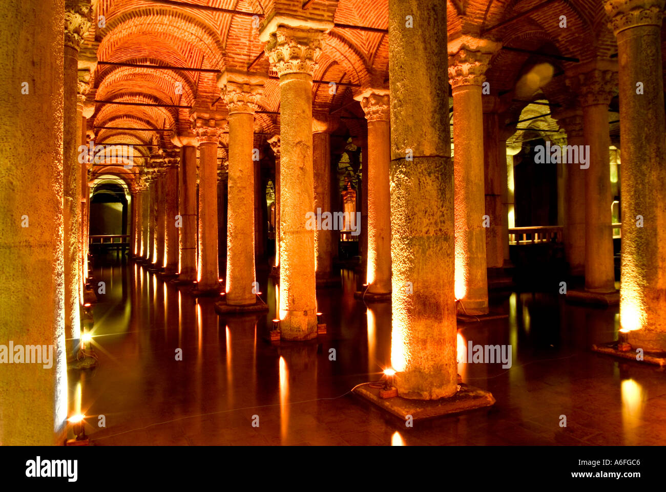 The Basilica Cistern Yerebatan Sarayi Istanbul Turkey Stock Photo - Alamy