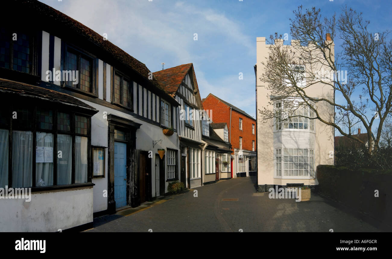 market town of alcester warwickshire Stock Photo - Alamy