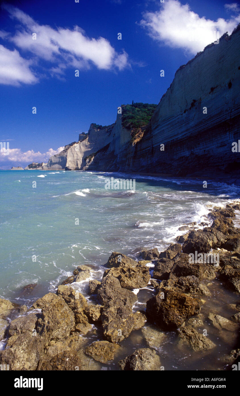 Corfu Sunset Beach Stock Photo - Alamy