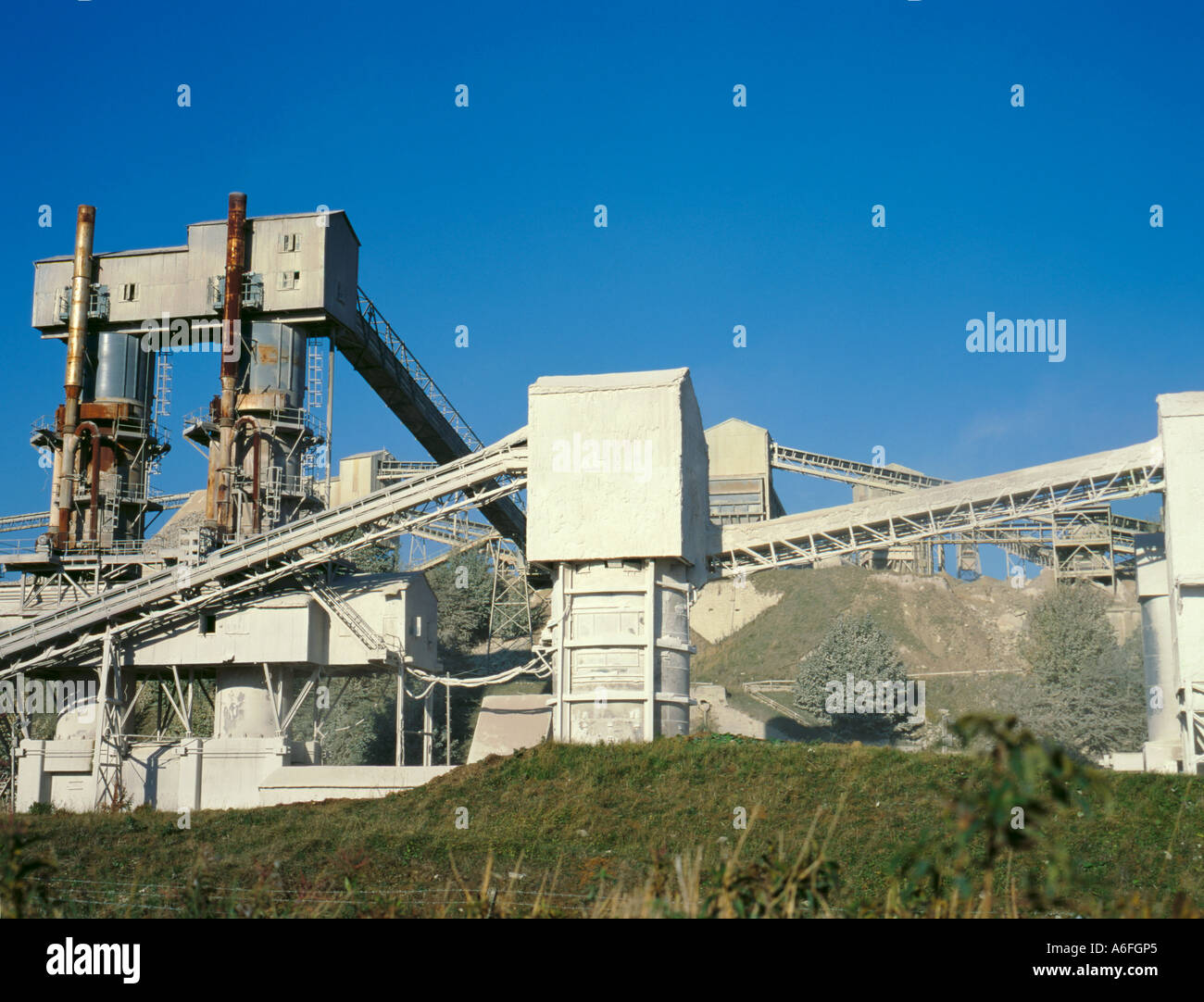 Swindon Cement Works at Cracoe, north of Skipton, Yorkshire Dales ...