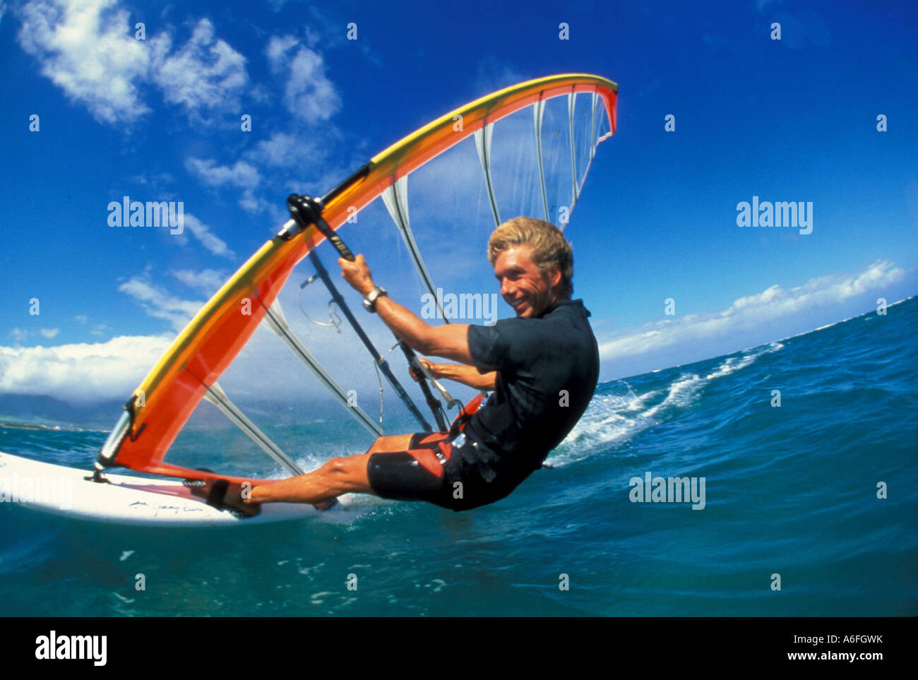 Windsurfing enjoyment and balance hi-res stock photography and images ...