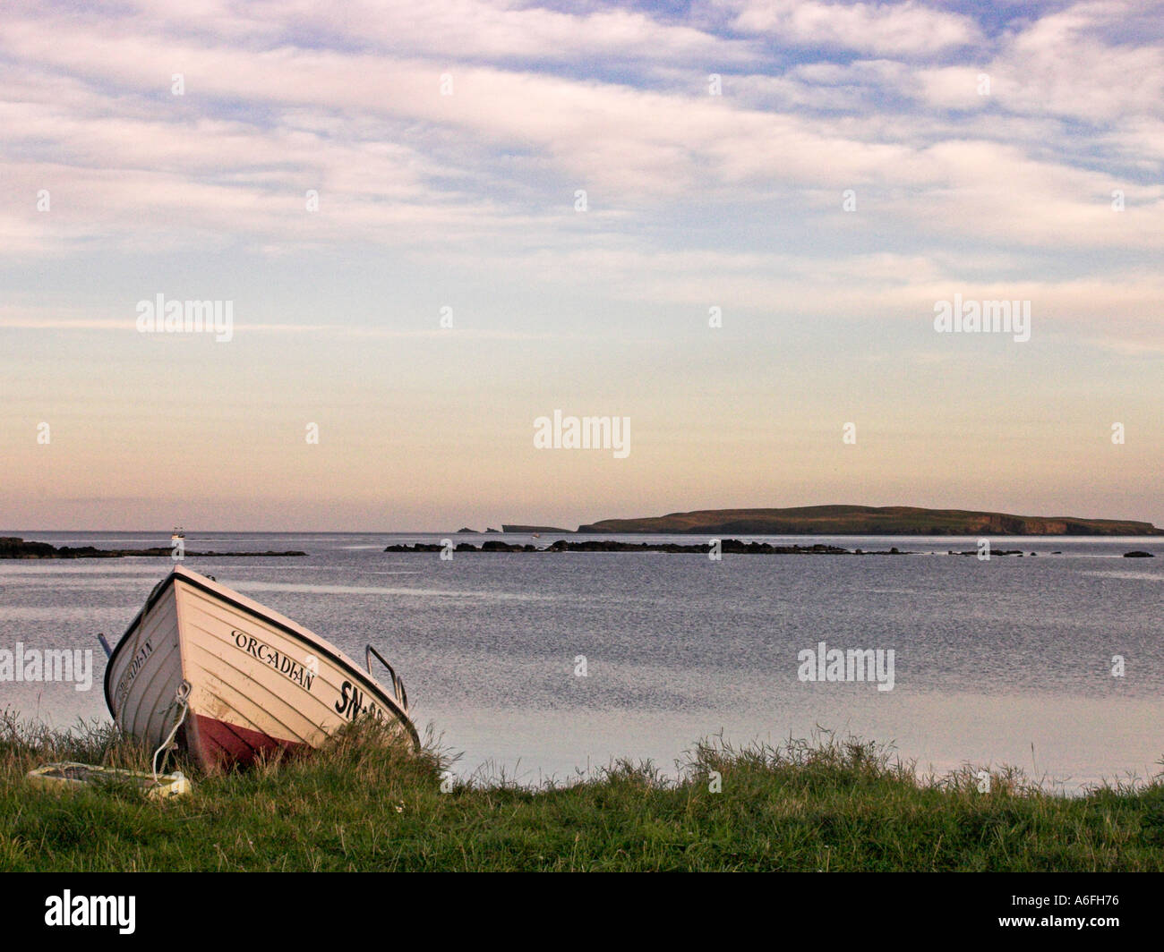Boat South Voxter Cunningsburgh Shetland Stock Photo - Alamy