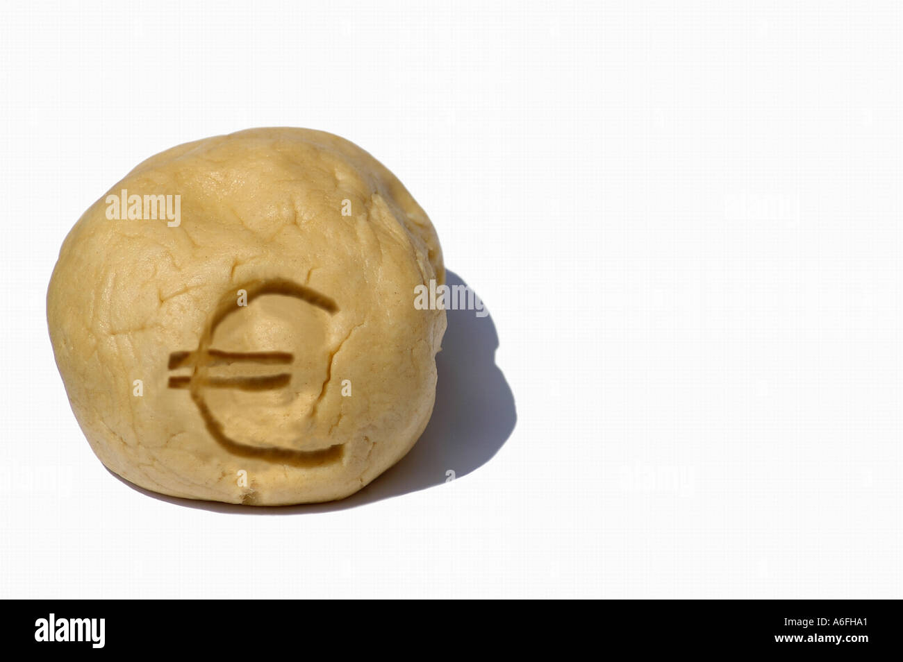 Concepts Dough money Euro Stock Photo - Alamy