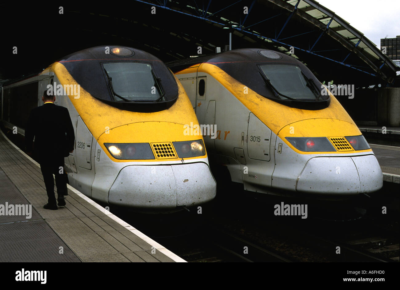 Eurostar trains at Waterloo station in London Stock Photo - Alamy