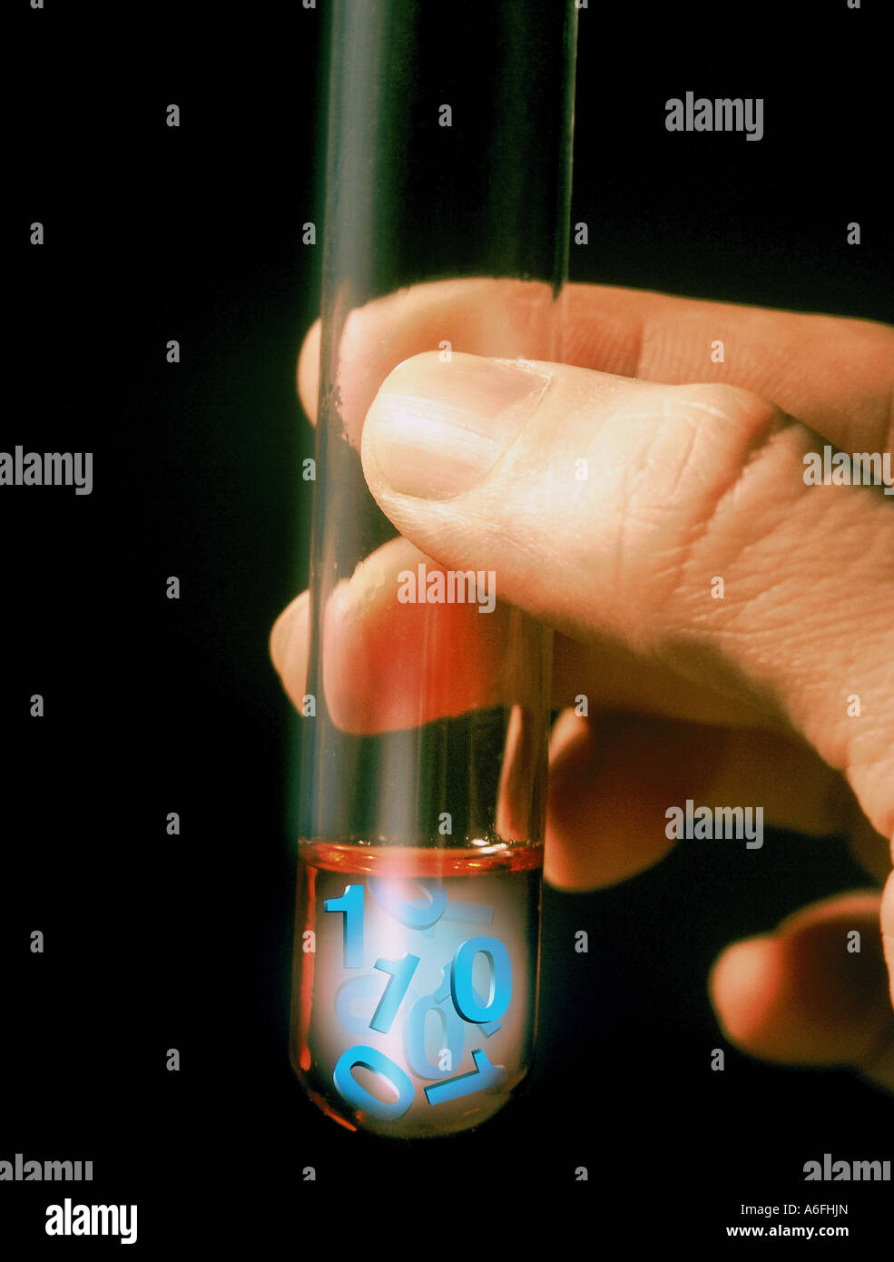 The world inside a test tube Stock Photo - Alamy