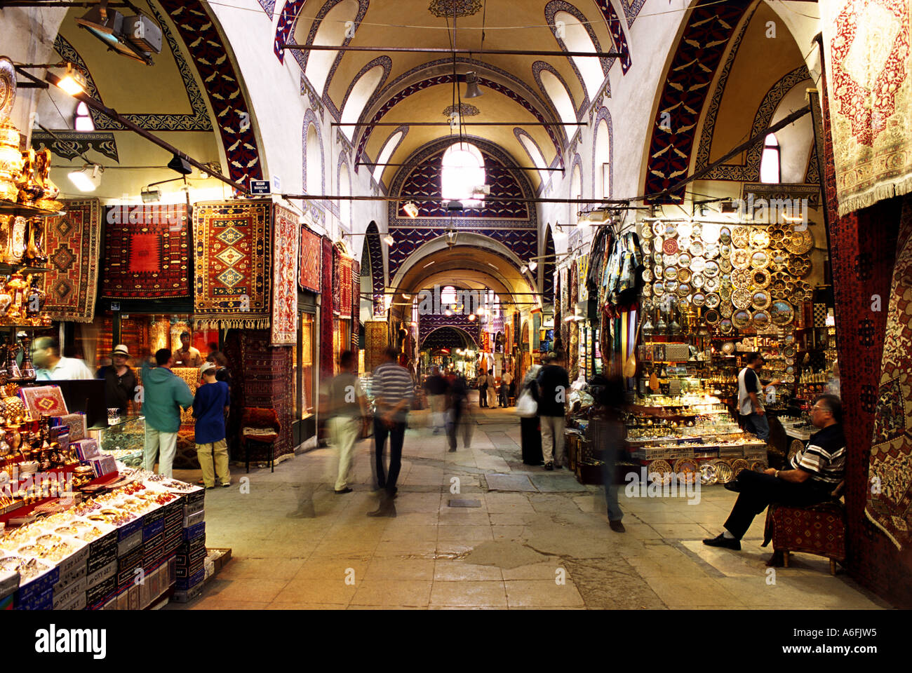 Turkey Istanbul The Great Bazaar Stock Photo - Alamy