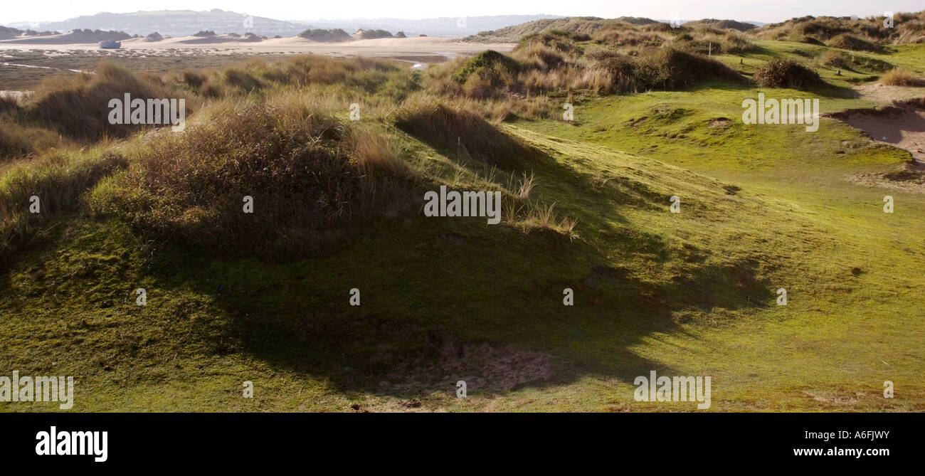 braunton burrows biosphere devon image Stock Photo - Alamy