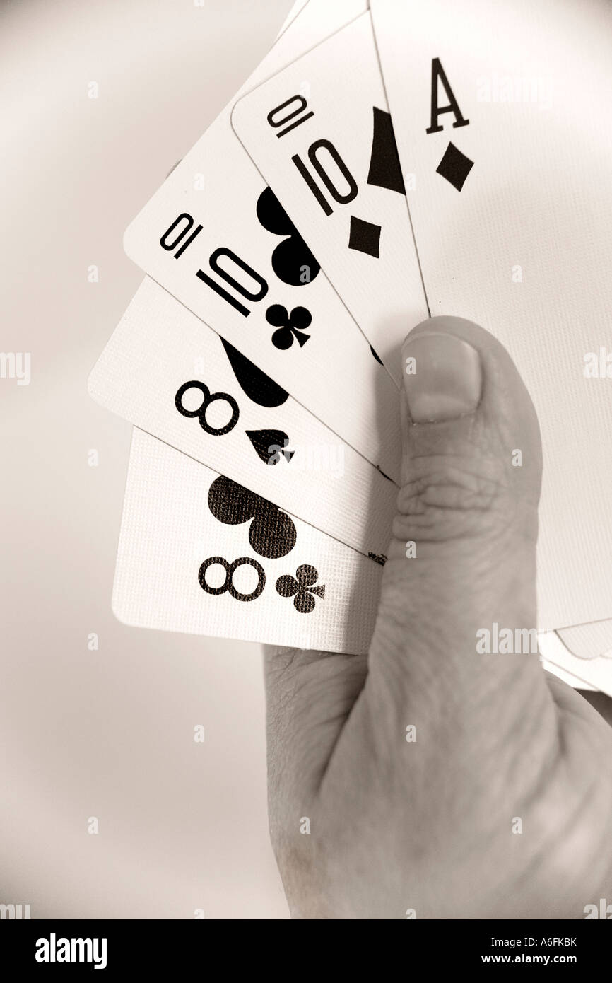 Playing cards - two pairs Stock Photo - Alamy