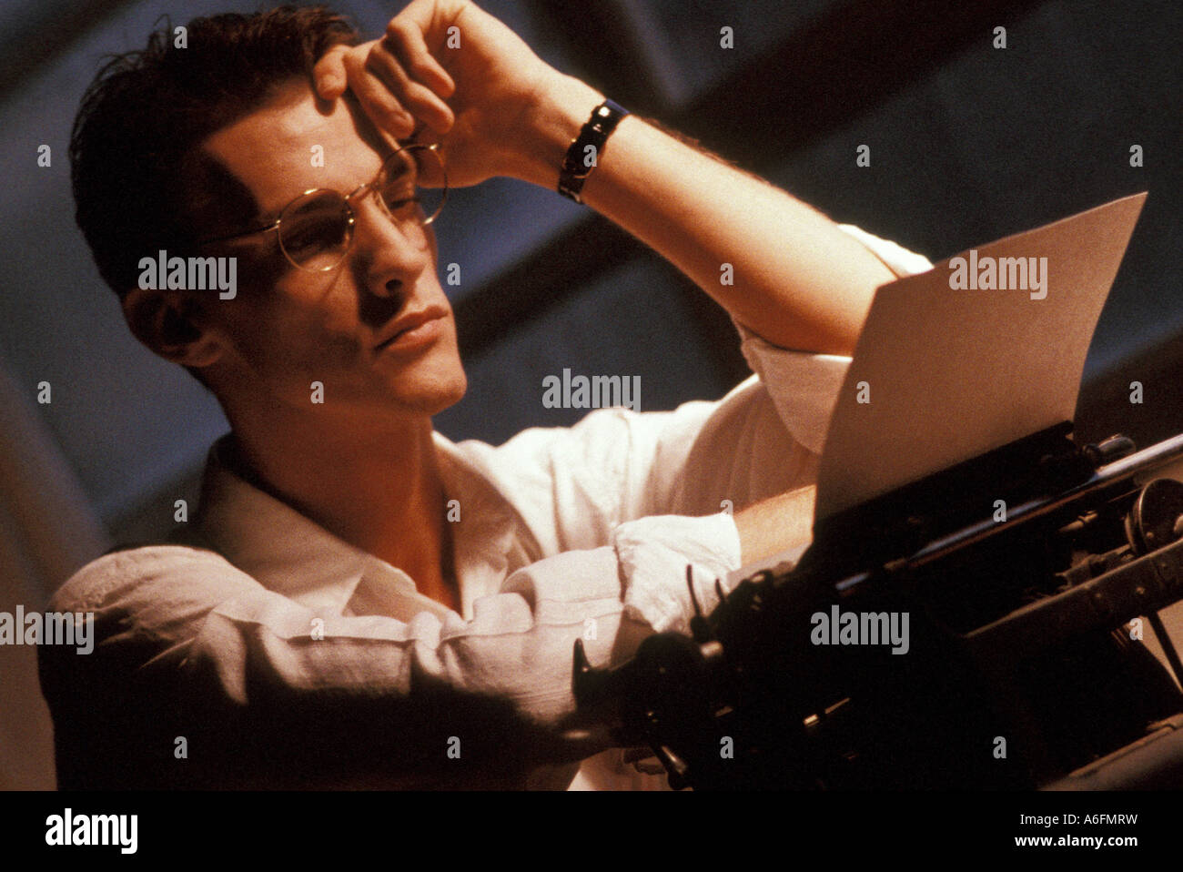 Writer at typewriter Stock Photo - Alamy