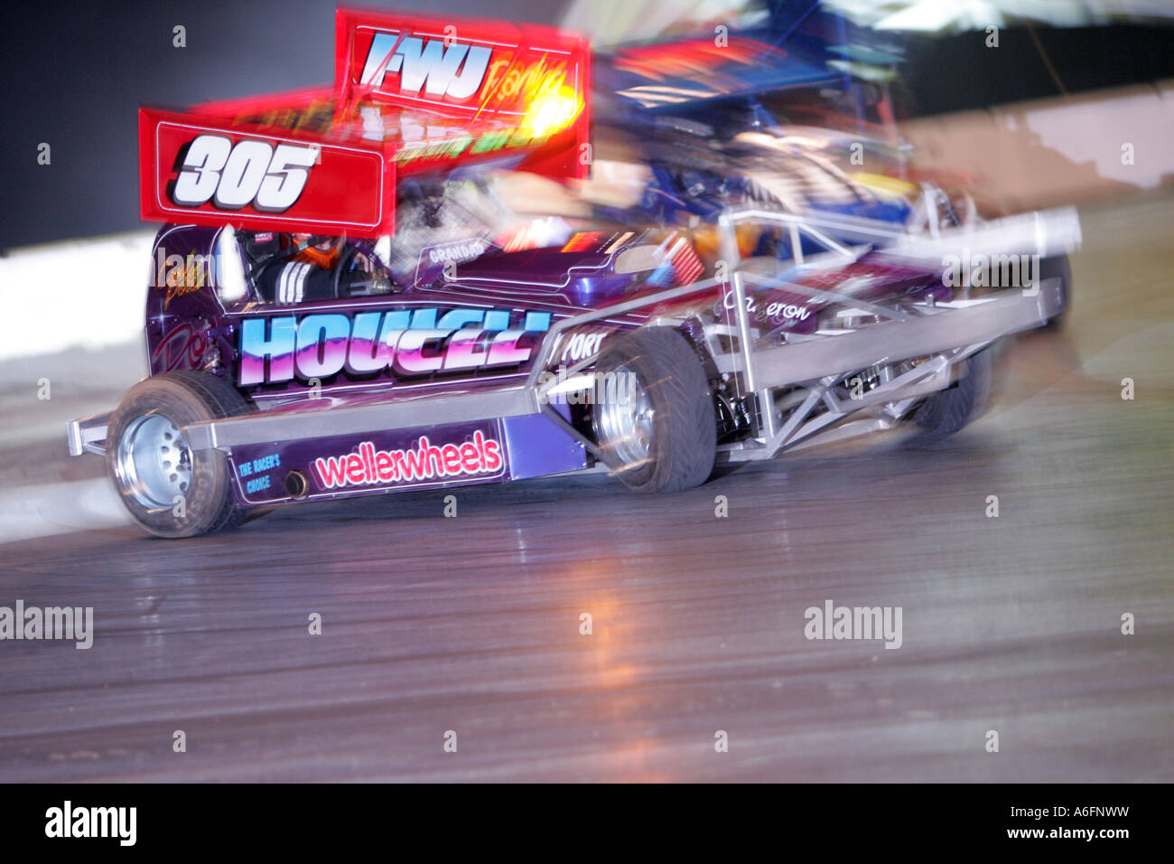 Indoor demo at the Autosport Show, NEC Birmingham Stock Photo - Alamy