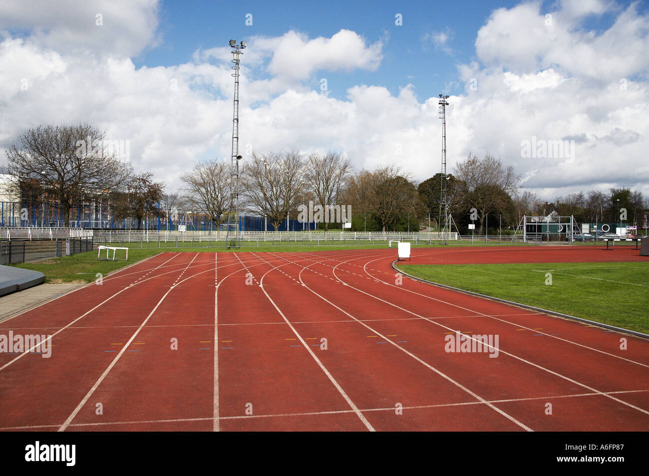 Empty running track hi-res stock photography and images - Alamy