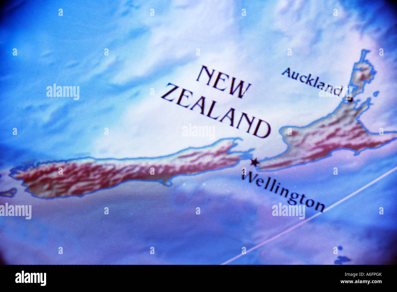 Map of new zealand hi-res stock photography and images - Alamy