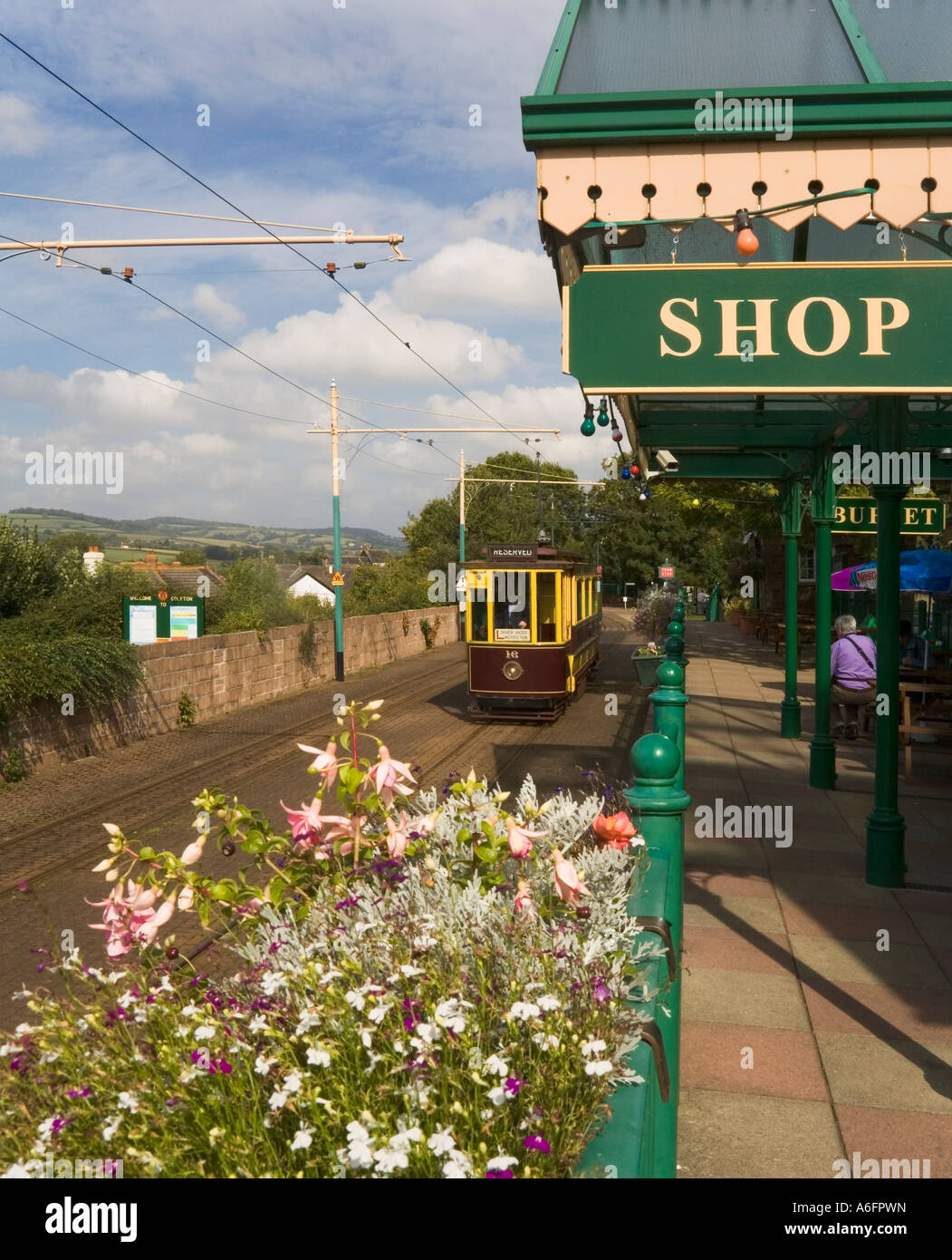 england devon seaton colyford tramway colyford station Stock Photo - Alamy