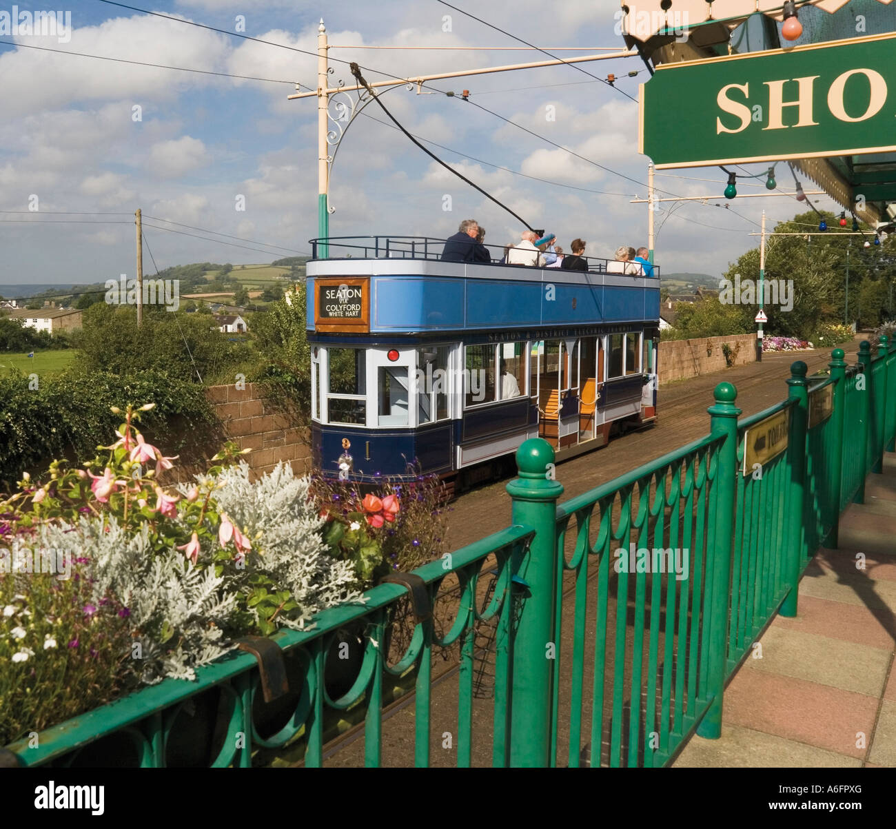 england devon seaton colyford tramway colyford station Stock Photo - Alamy