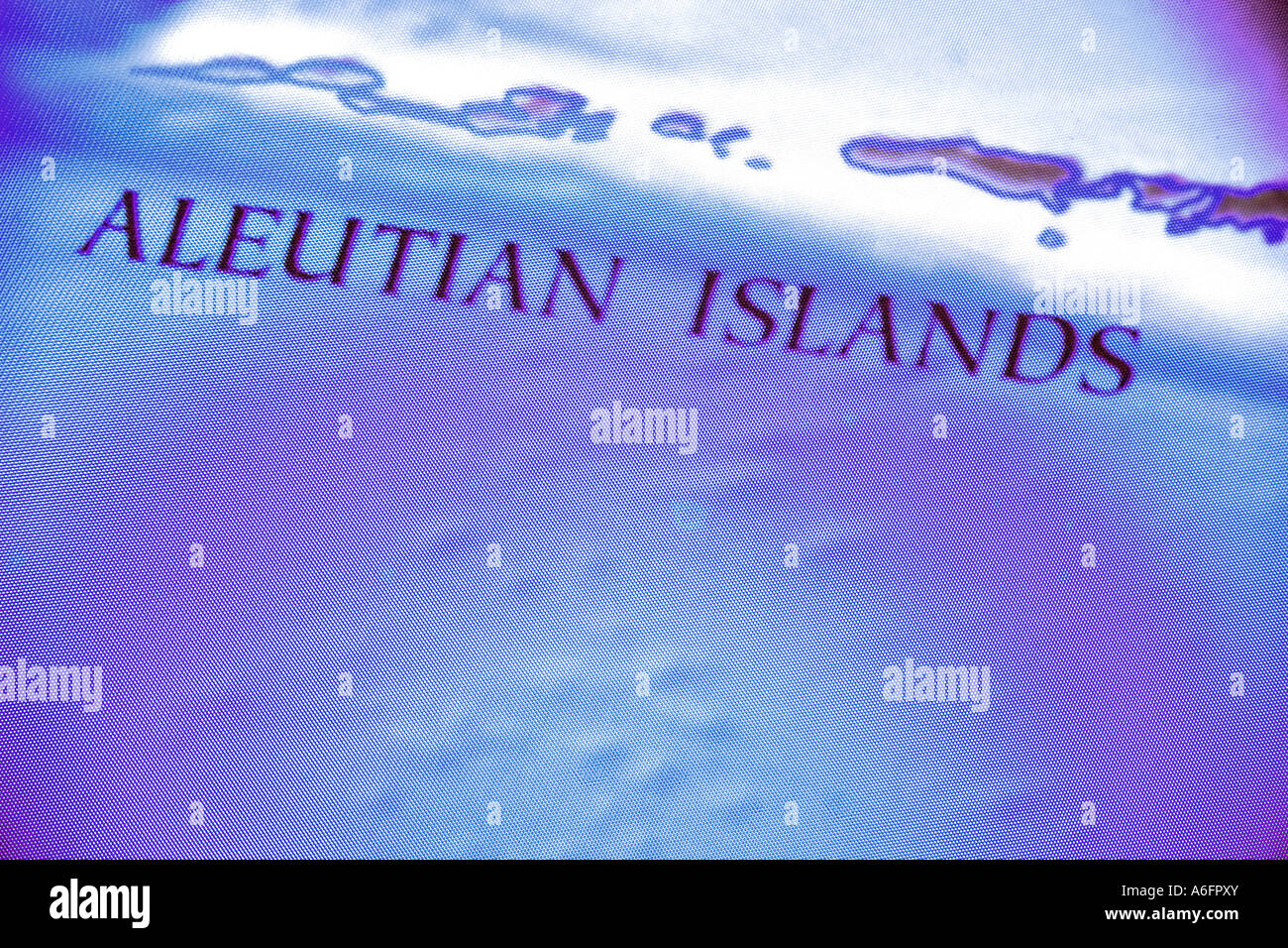 Aleutian islands map hi-res stock photography and images - Alamy
