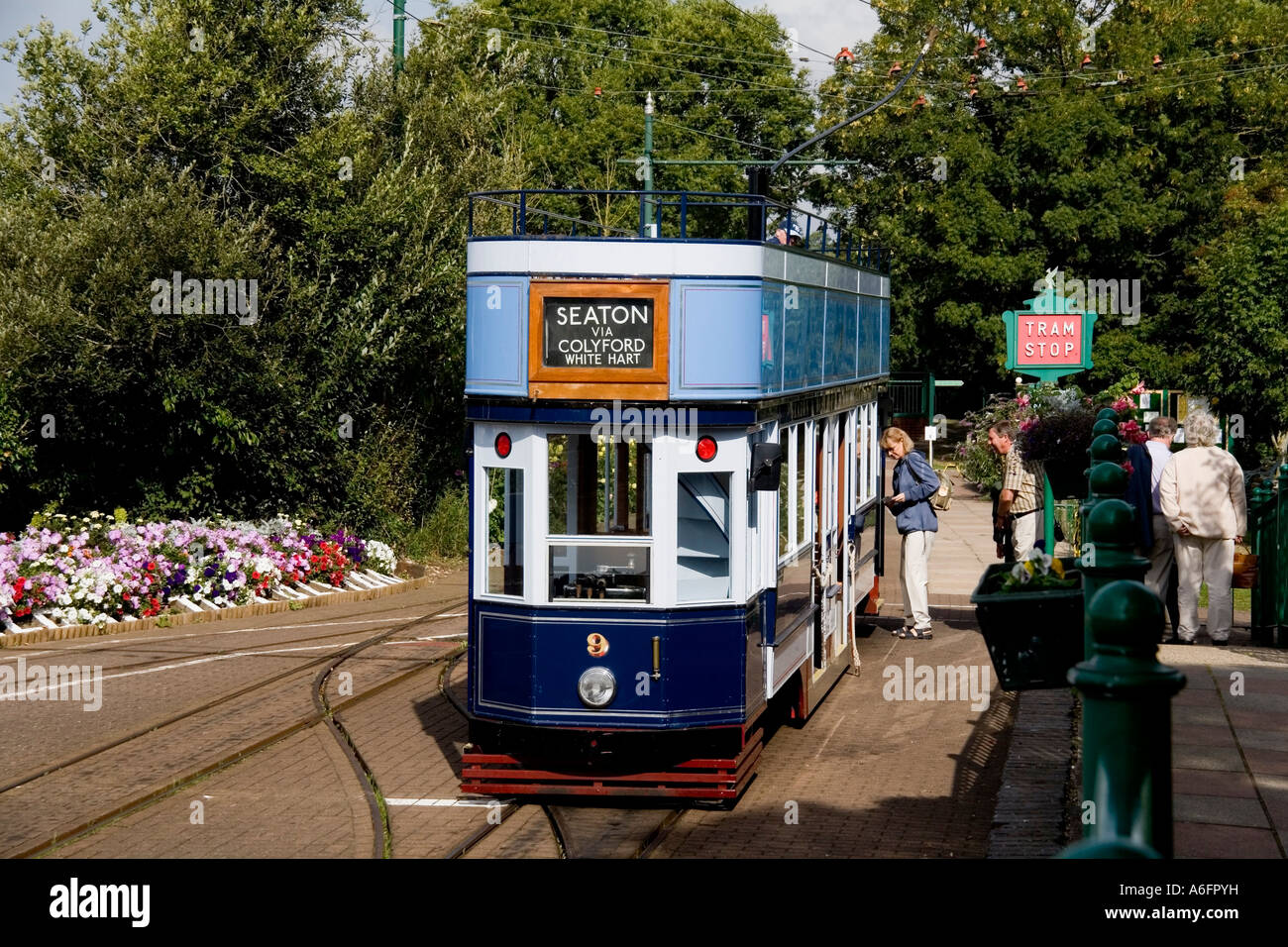 england devon seaton colyford tramway colyford station Stock Photo - Alamy