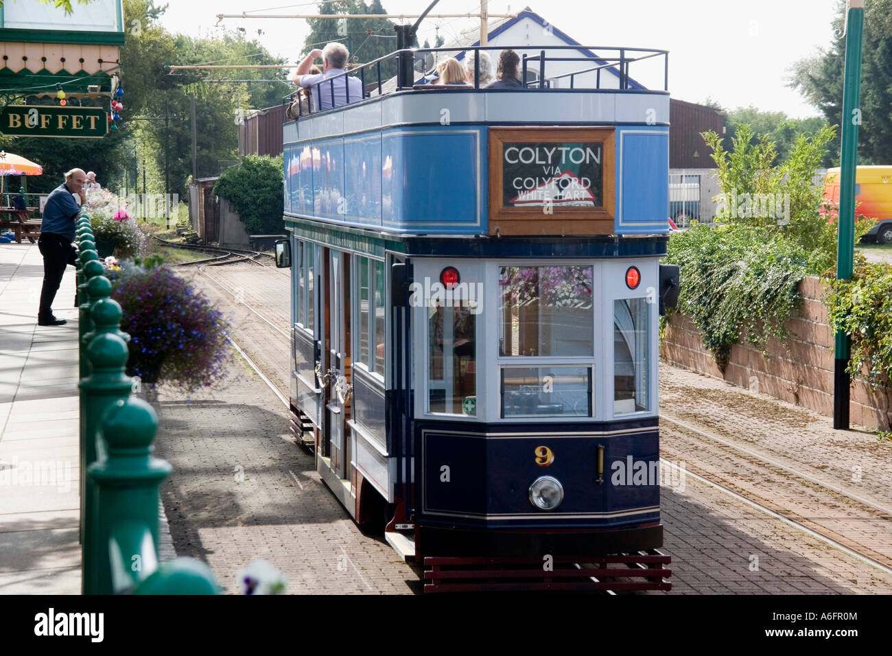 england devon seaton colyford tramway colyford station Stock Photo - Alamy