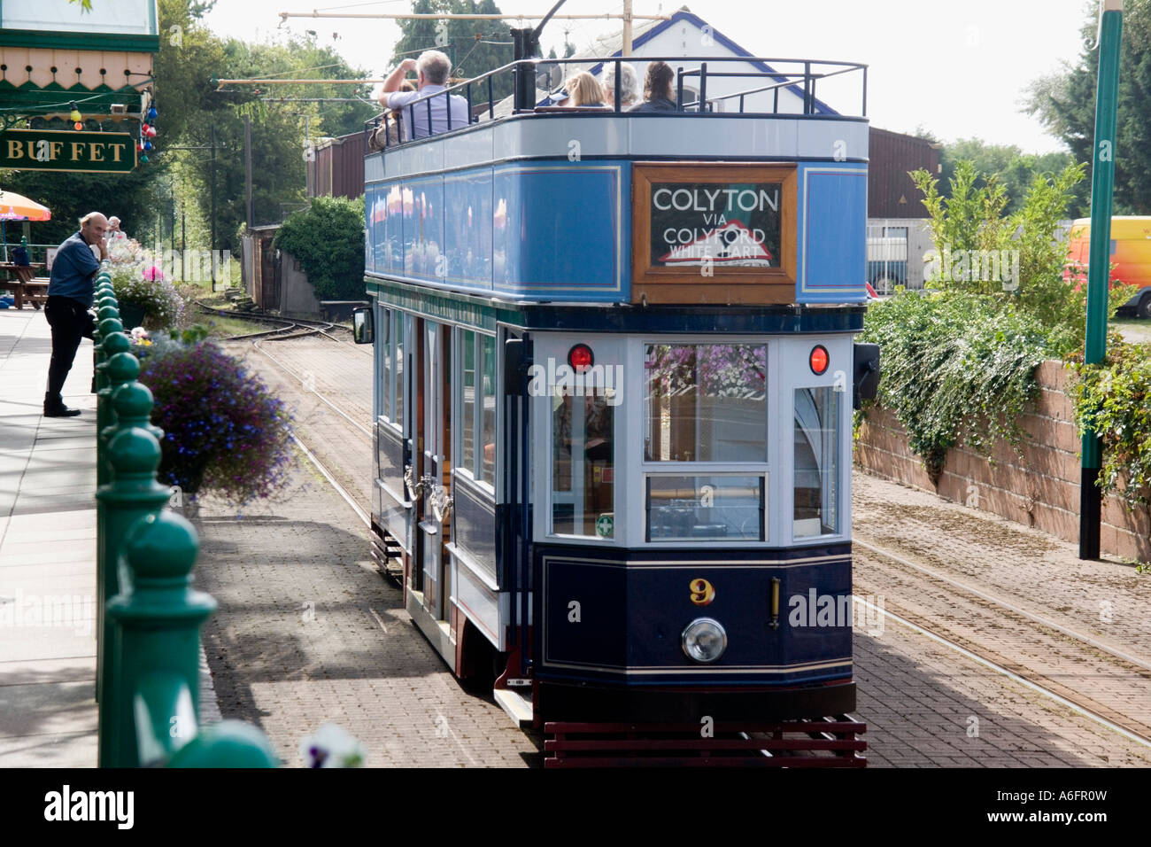 england devon seaton colyford tramway colyford station Stock Photo - Alamy