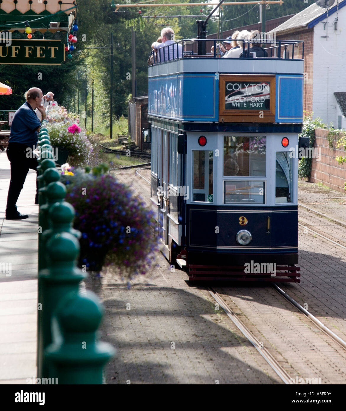 england devon seaton colyford tramway colyford station Stock Photo - Alamy