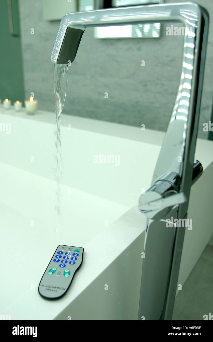 water proof remote control to operate the plasma screen and lights in ...